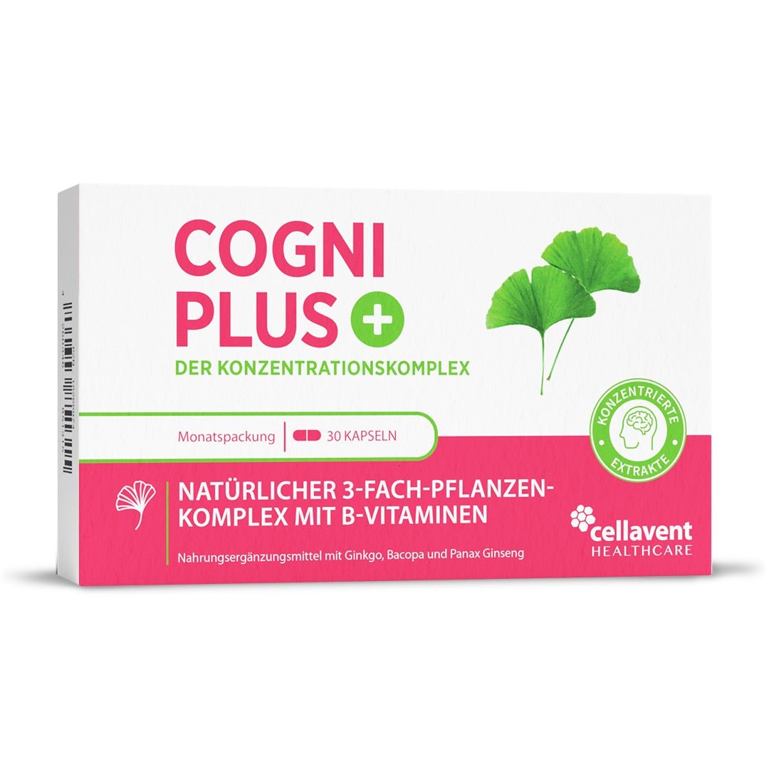 Ginkgo capsules with Bacopa & Ginseng – Cogni PLUS capsules